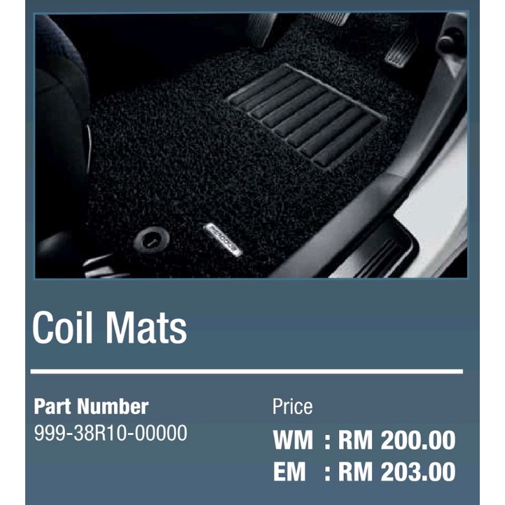 GearUp Alza MyviG3 Bezza/Axia Ativa Aruz Coil Mats Carpet Coilmat Gear ...