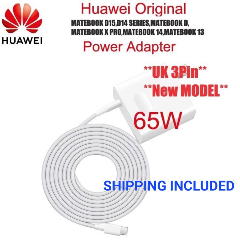 Huawei Matebook Laptop Charger 65w **NEW** | Shopee Malaysia