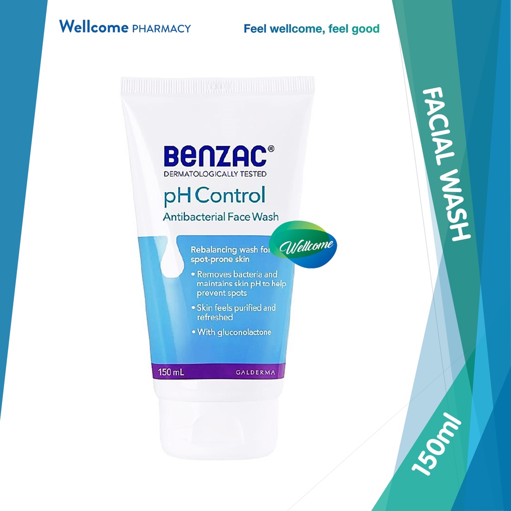 Benzac Rebalancing pH Control Antibacterial Face Wash for Acne-Prone & Breakout-Prone Skin ...