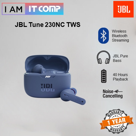 JBL Tune 230NC TWS True Wireless Noise Cancelling Earbuds | Shopee Malaysia