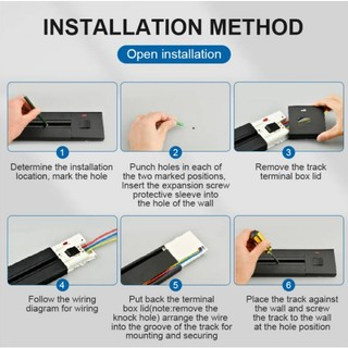 MEGAMAN Power Track Socket Reccesed/Surface 40CM 60CM 80CM with ...