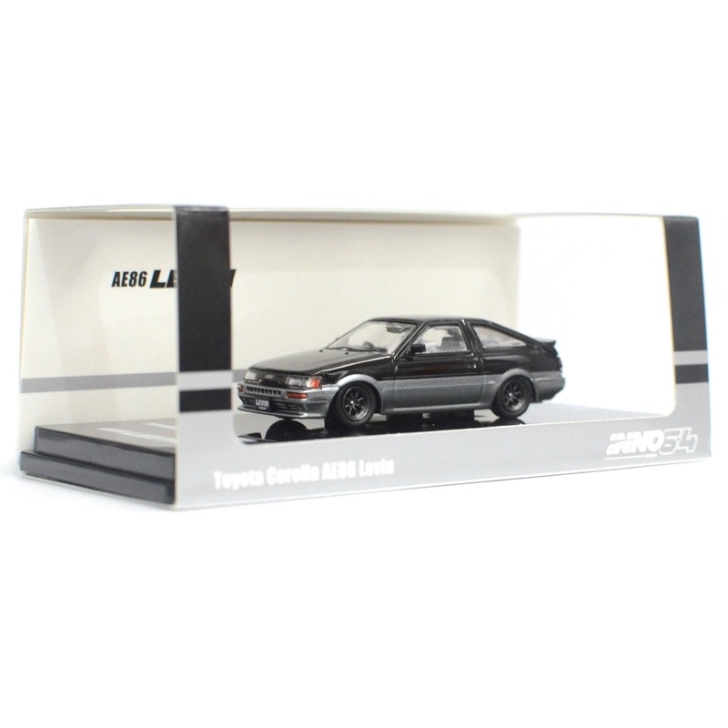 (NOT SEALED FOC PROTECTOR) INNO MODELS INNO64 1/64 TOYOTA COROLLA LEVIN AE86 BLACK GREY | Shopee ...