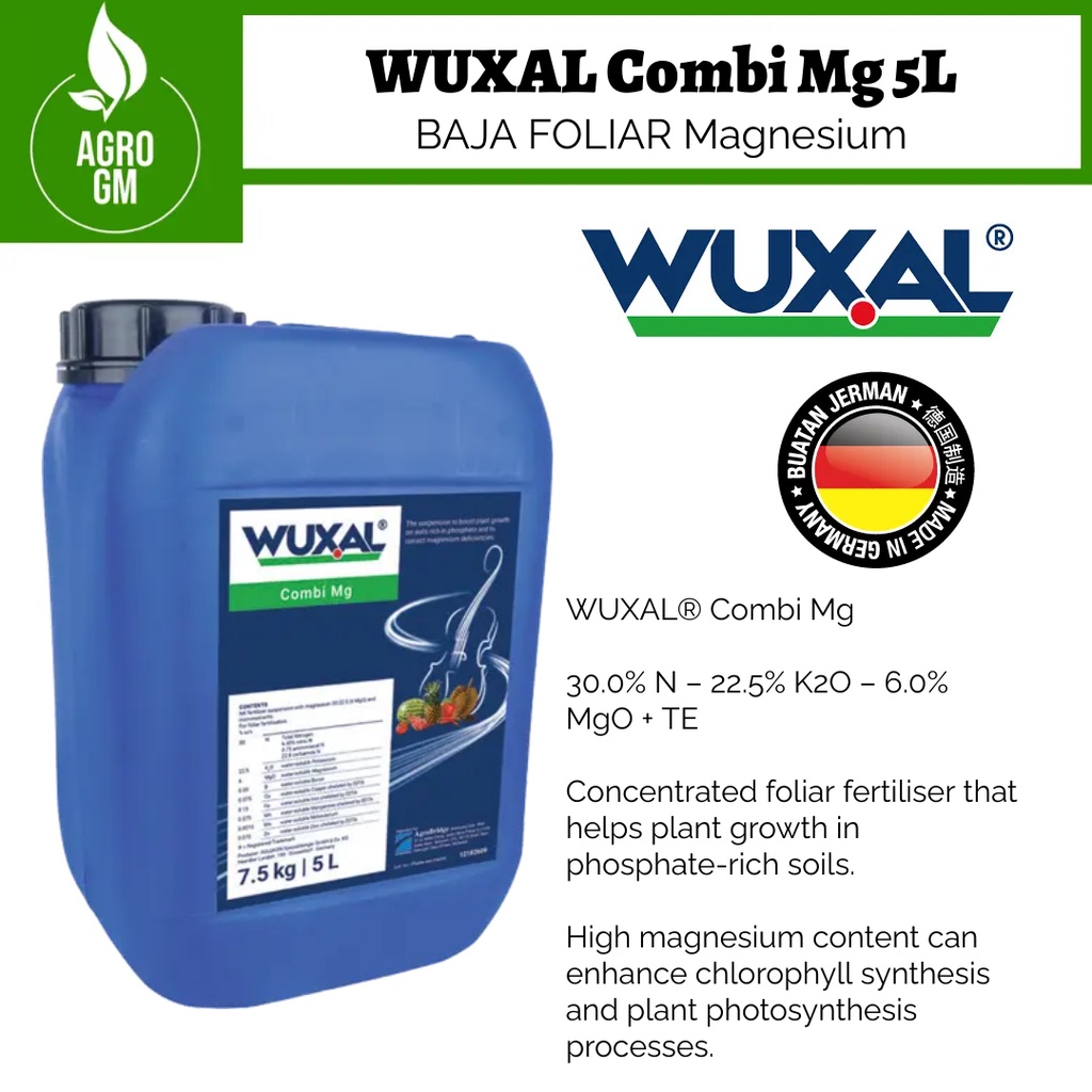 (+-7.5KG/5L) Baja air Combi Mg Wuxal Combi Mg Magnesium | Shopee Malaysia