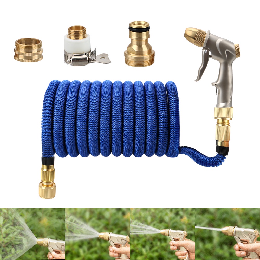 High Pressure Plastic flexible Car Wash Hose Adjustable Nozzle Metal ...