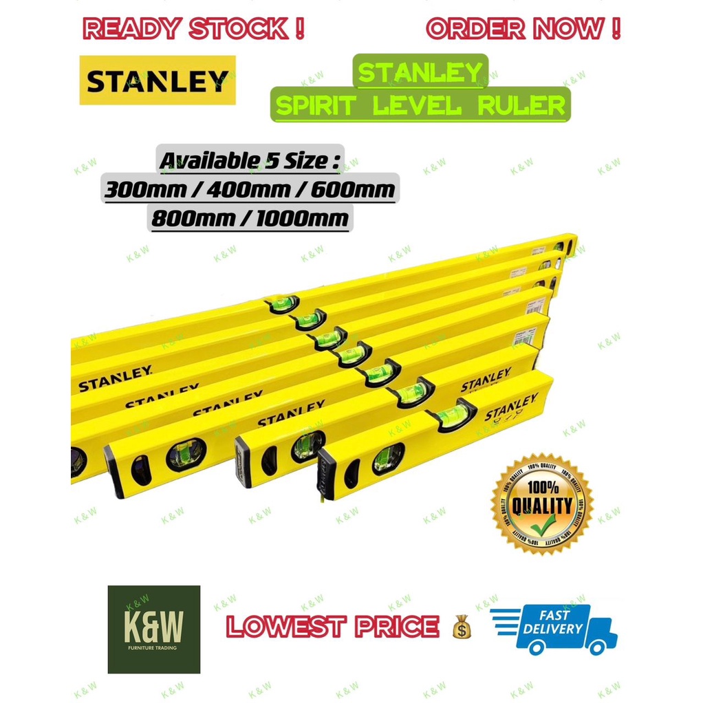 STANLEY Classic Box Level Spirit Level WATER LEVEL RULER | Shopee Malaysia
