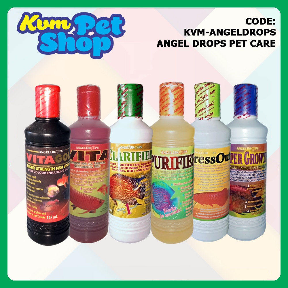 Angel Drops Pet Care Vita Gold,Clarifier,Stress Out and Super Growth ...