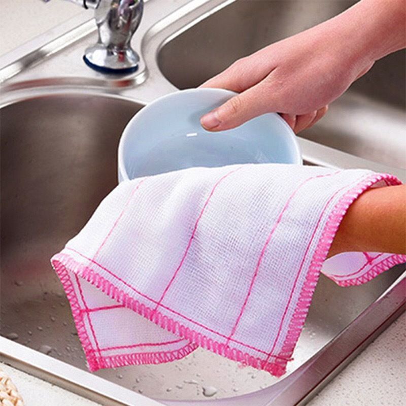 Kitchen Dish Towel CleaningCloth Cotton Yarn Absorbs Water 吸水棉纱布 ...