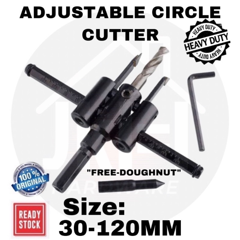 SHILI ADJUSTABLE CIRCLE CUTTER 30MM-120MM | Shopee Malaysia