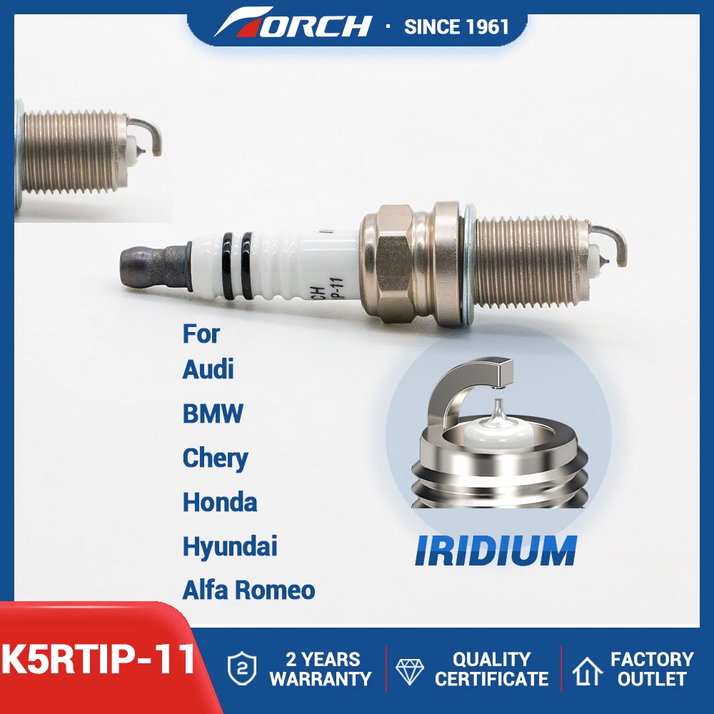 Car Accessories Torch K5RTIP-11 Iridium Platinum Spark Plug Fit for Chevrolet Toyota Audi Suzuki ...