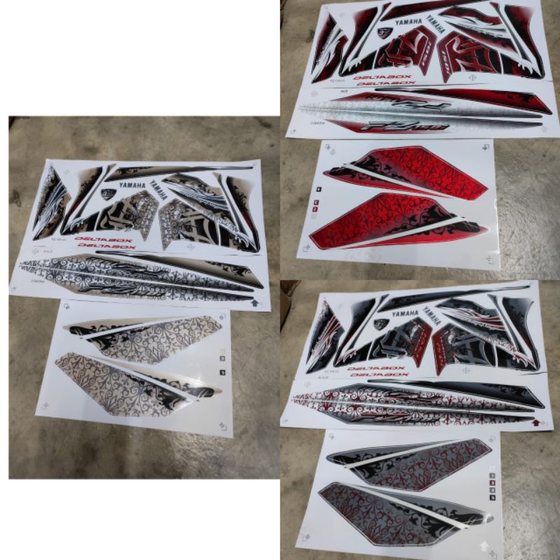 Stiker sticker body stripe cover set (2) yamaha fz150i fz 150i fz 150 i fz150 i | Shopee Malaysia