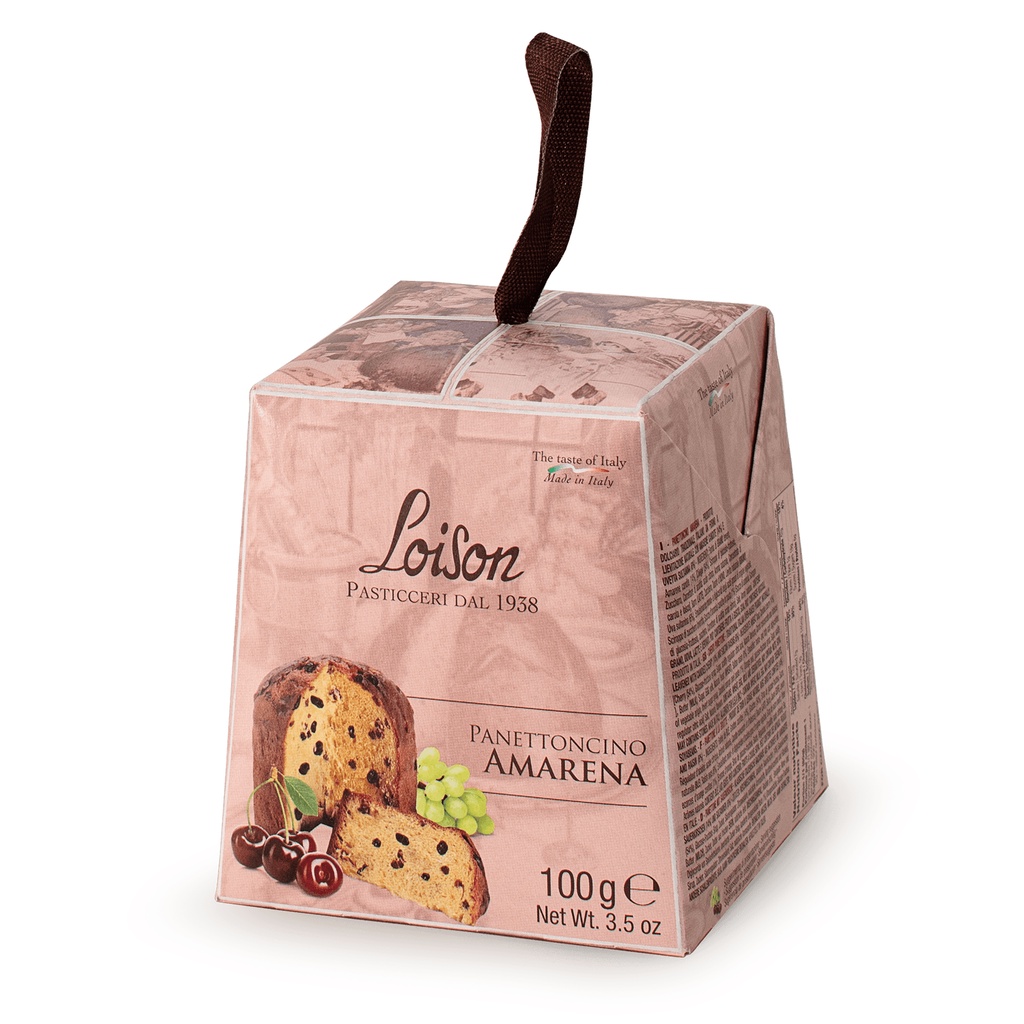 Loison Mini Panettoncino Amarena, Italian Festive Traditional Cherry ...