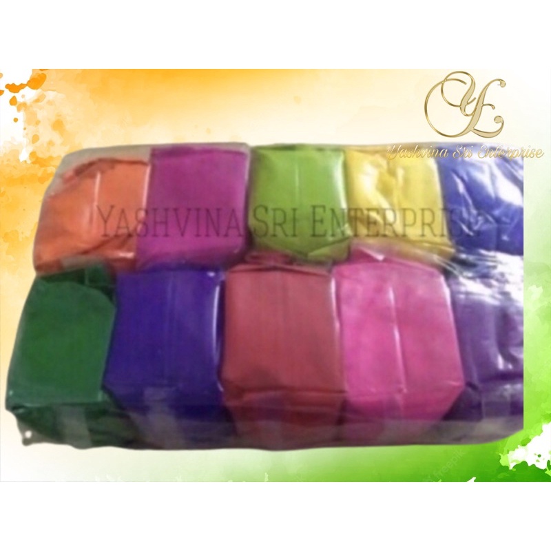 Holi Colour Powder Per Packet (10 colours): Suitable for Colour Run ...
