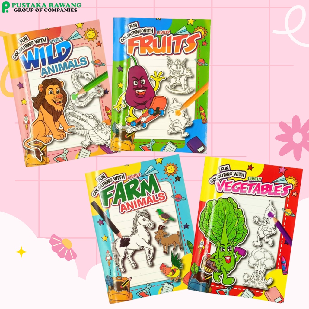 FUN COLOURING WITH LIVELY BOOK | Shopee Malaysia
