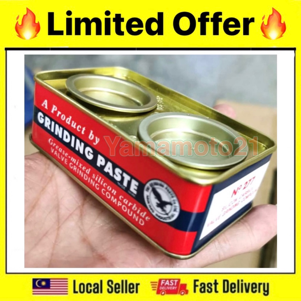 UBAT VALVE GRINDING PASTE TIN (FINE & COARSE)(HALUS & KASAR) SAND GRAND ...
