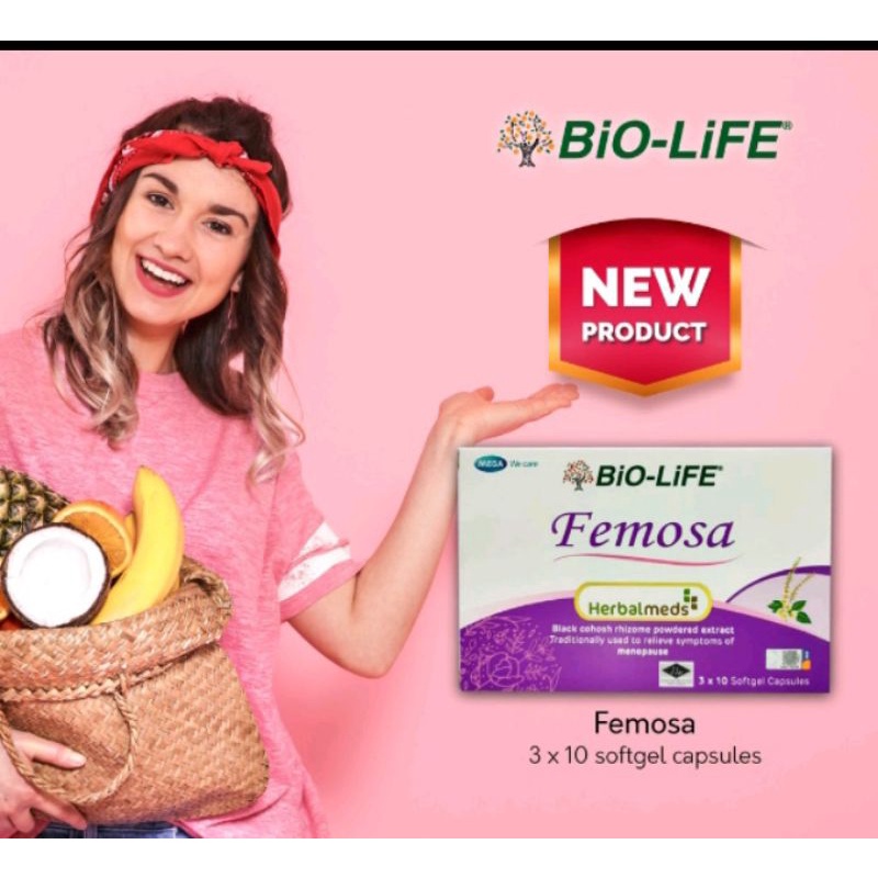 BIOLIFE HERBALMEDS FEMOSA 3X10'S (EXPIRY DATE: APRIL 2024) | Shopee ...