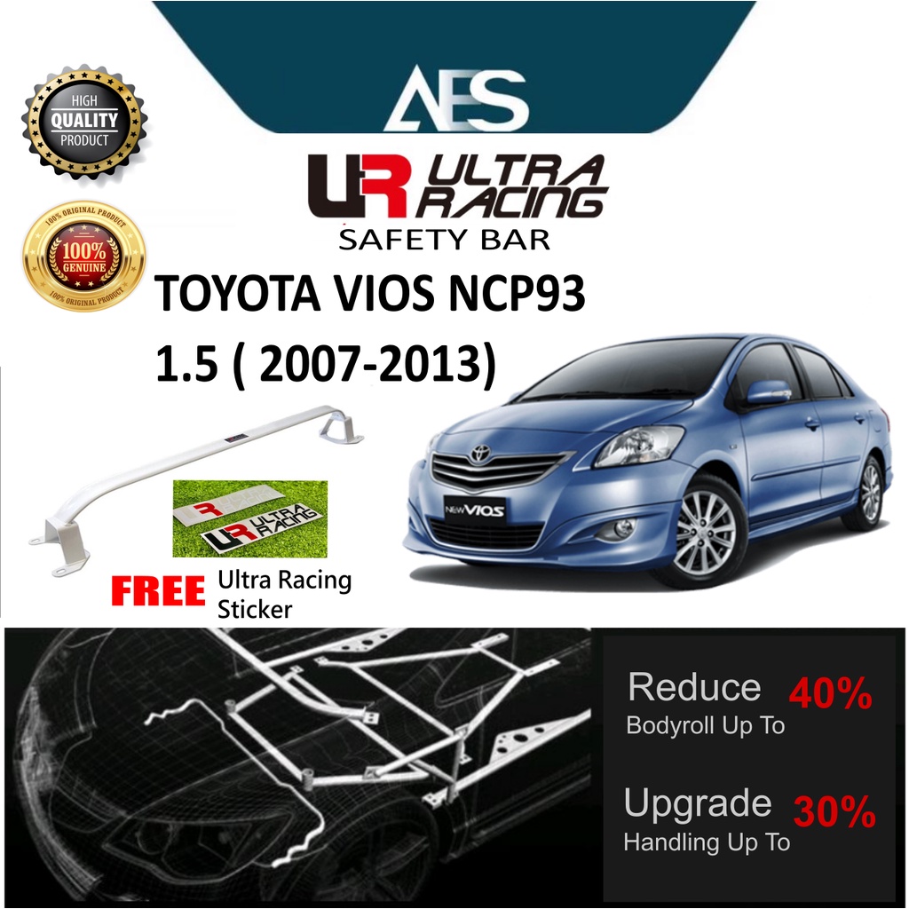 【Ready Stock 】TOYOTA VIOS NCP 93 ( '07-'13 ) Ultra Racing Safety Bar ...