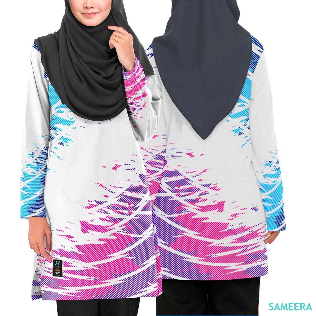 Jersey Muslimah [READY STOCK] Labuh Sukan Active Wear Merah Biru Hijau ...