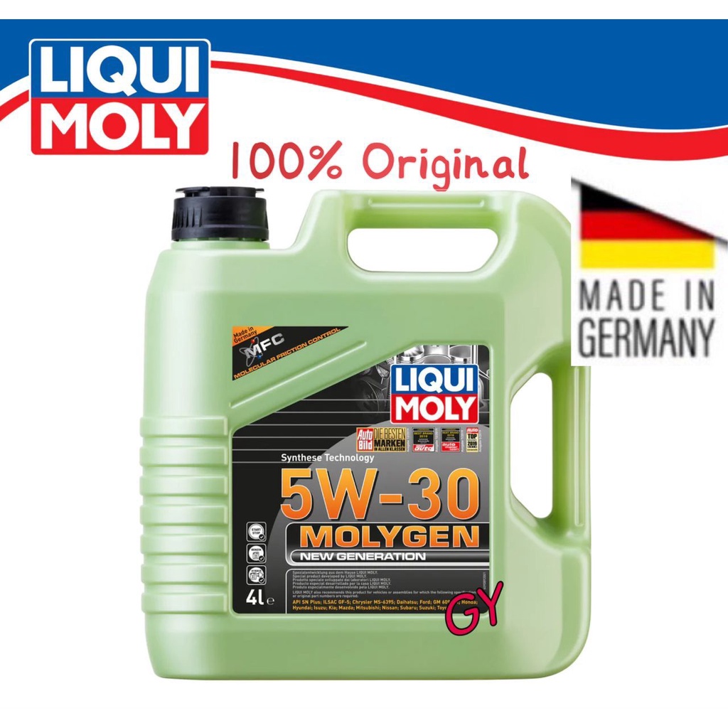 100% Original Liqui Moly MOLYGEN New Generation (4L) 5W30 Fully ...