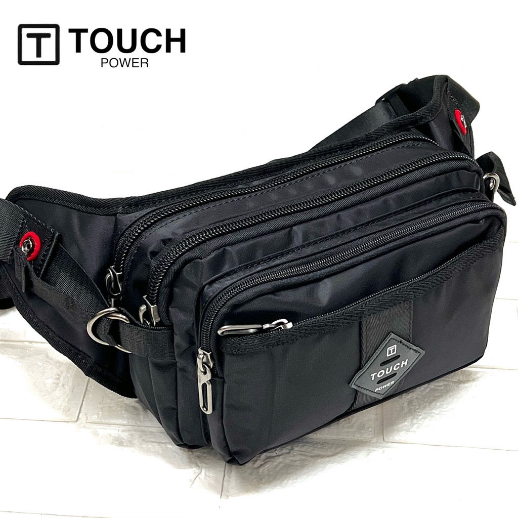 Ready Stock!! Touch Power & Tough Warrior Multi Zipper Men Waist Bag ...