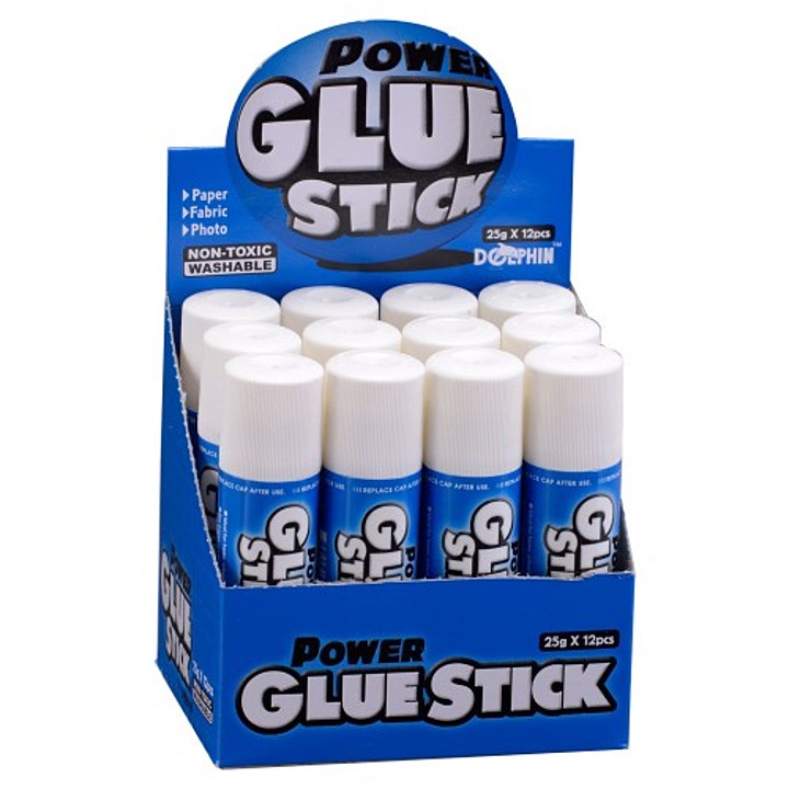 Dolphin Power Glue Stick 15G / 25G / 35G - Non-Toxic Washable 1pcs ...