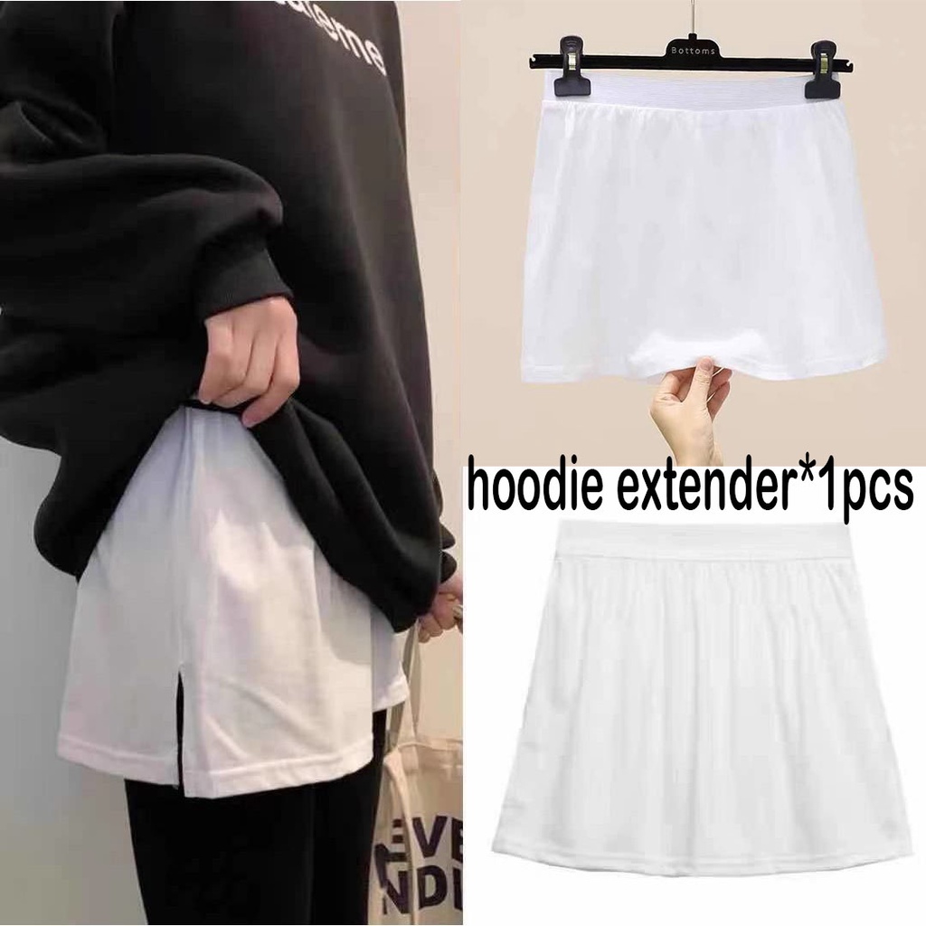 Women Shirt Extender Oversize Long Skirt Extender Inner Skirts cotton ...