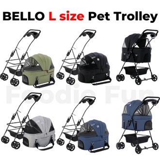 Bello L size Detachable 2 in 1 Pet Stroller Trolley Carrier Bag Pet ...