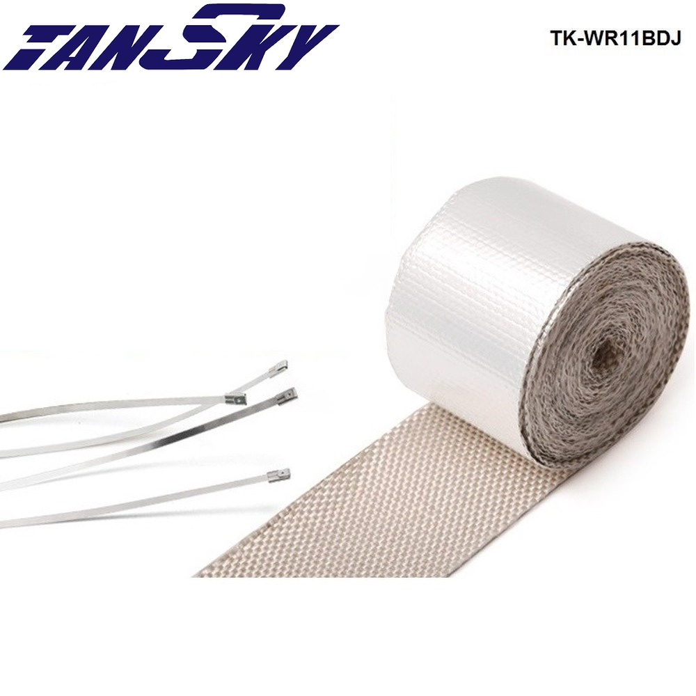 Aluminum Reinforced Tape Heat Shield Resistant Wrap For All Intake pipe ...