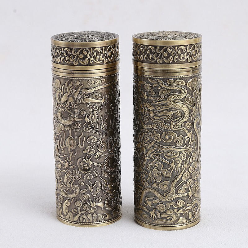 Brand New Embossed Kowloon Silver Mug Thermal Flask Hot Cold Stainless Steel 360-400ML (Embossed ...