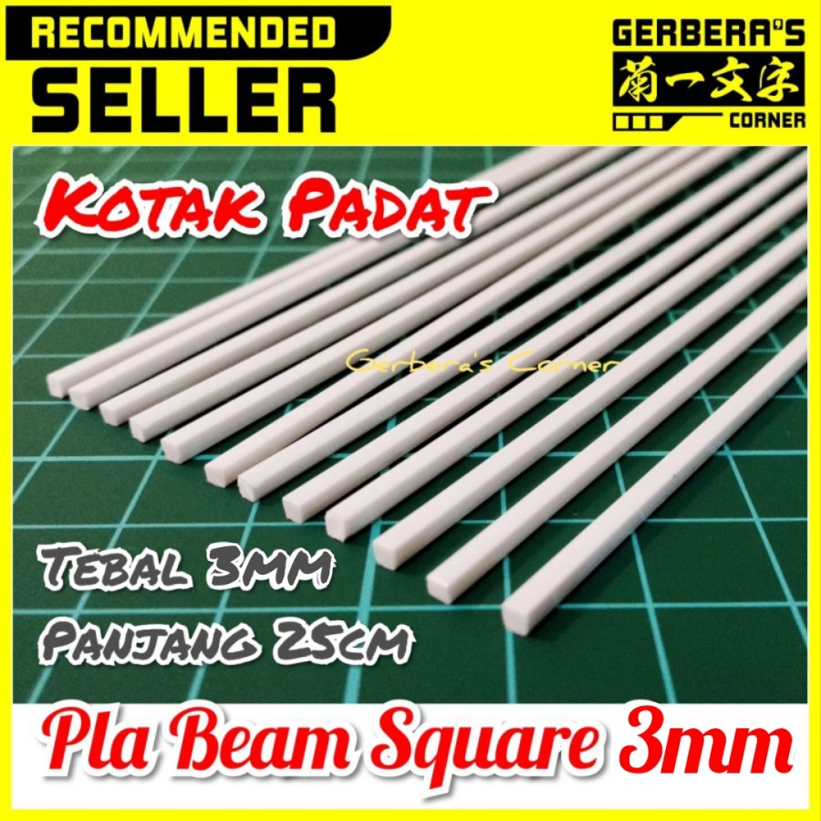 Plastic Beam Square 3mm Pla Beam Plastic Plate Custom Model Kit ...