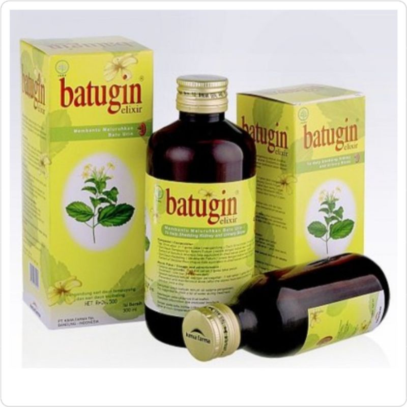 Batugin Elixir 120ml/300ml Obat Kencing Batu Ginjal - Herbal Batu ...