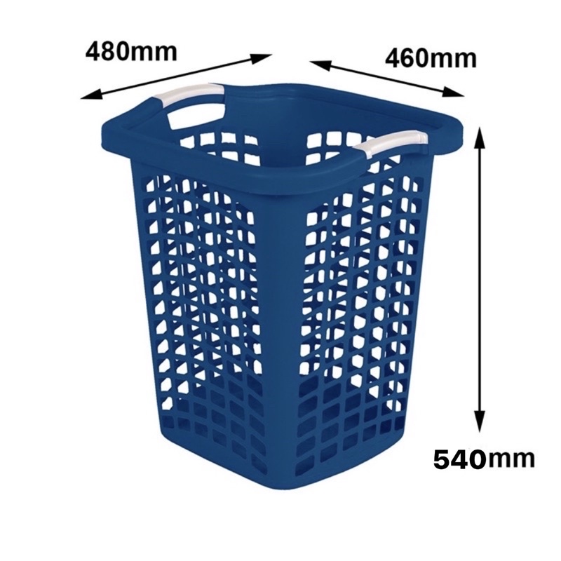FELTON Square Laundry Basket Storage Basket with Handle (Random Color ...