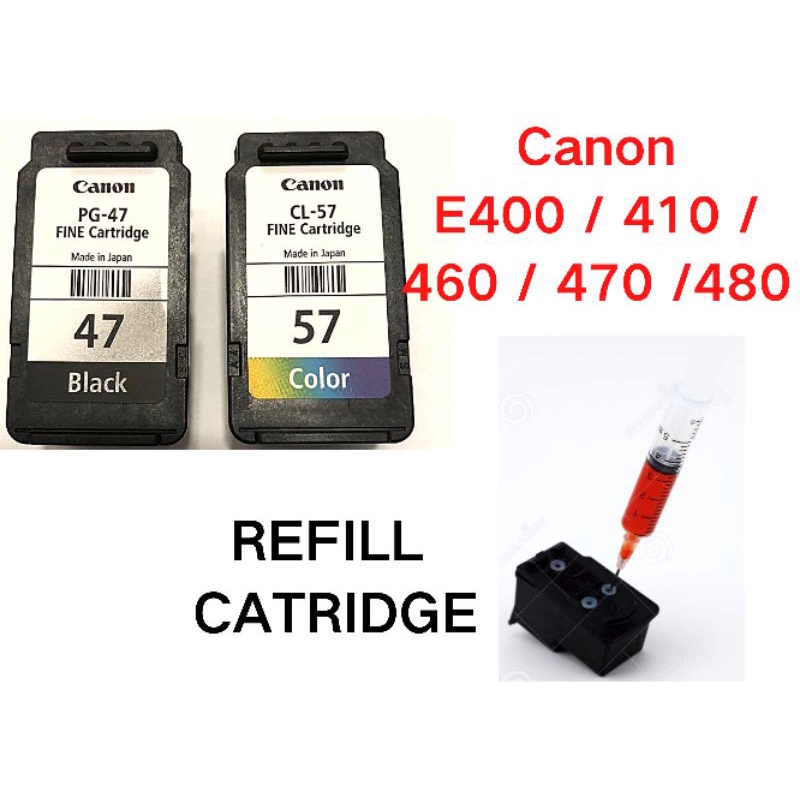 CANON 47/57 (USED) REFILL CATRIDGE FOR MODEL E400 /E410/ E460 /E470 ...