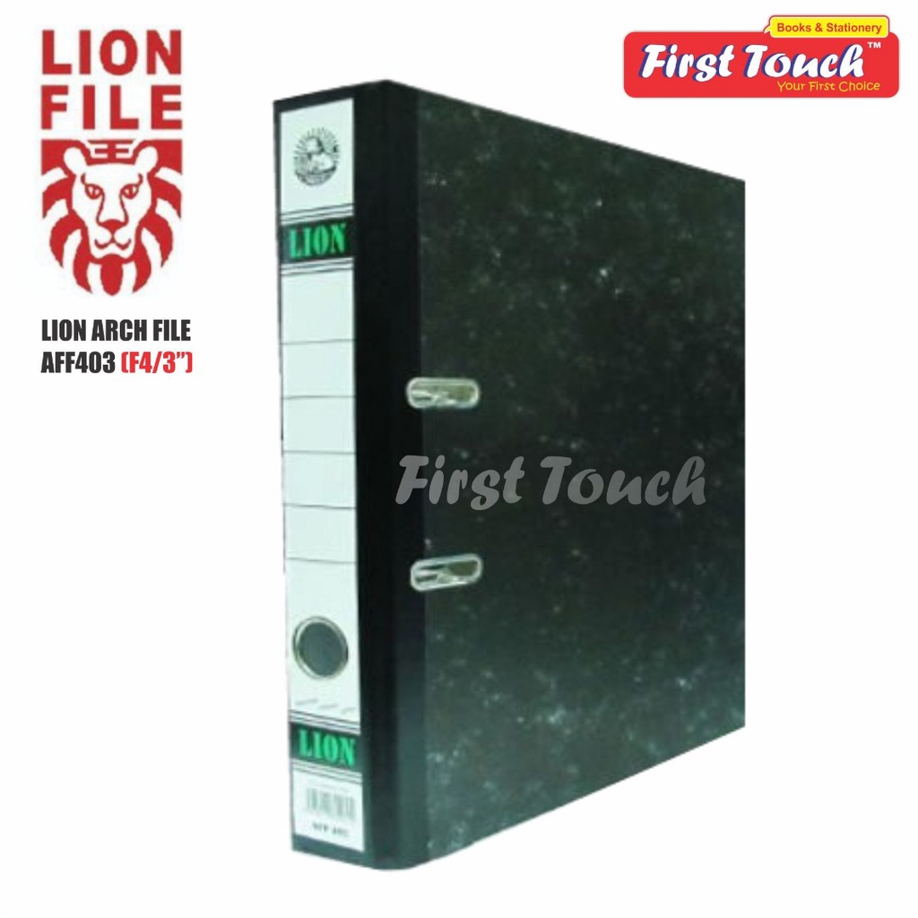 Lion Lever Arch File 3 Inch 403 F4 Fail Kulit Keras FOC Lion Sheet ...