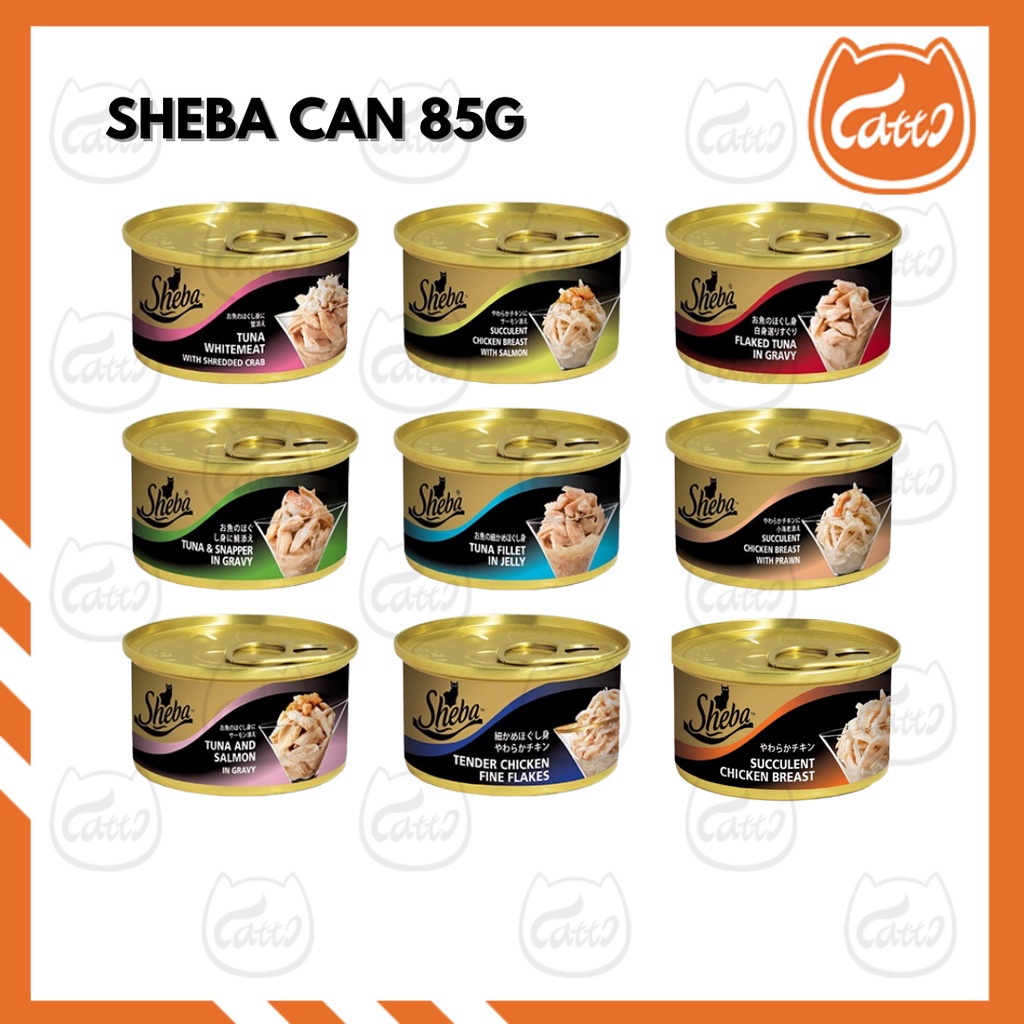 CATTO Sheba Cat Can Adult 85g / Makanan Basah Sheba Tin 85G/ Wet Pet ...