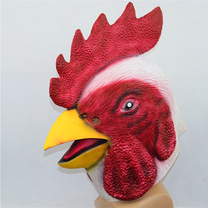 chicken latex mask ayam topeng halloween party cosplay | Shopee Malaysia