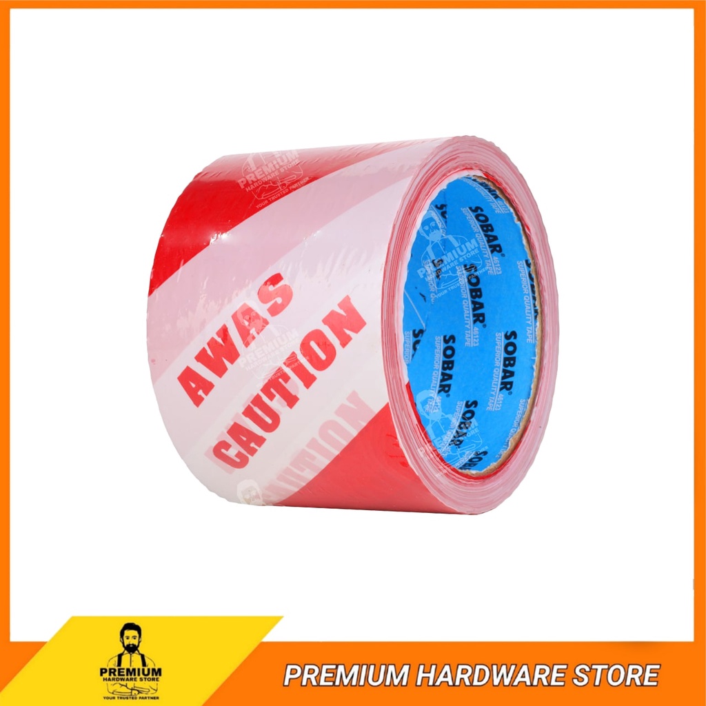PREMIUM Red & White Barricade Tape 3 Inch x 70M Warning Caution Tape Tali Awas 警示带 警戒线 小心危险带 ...