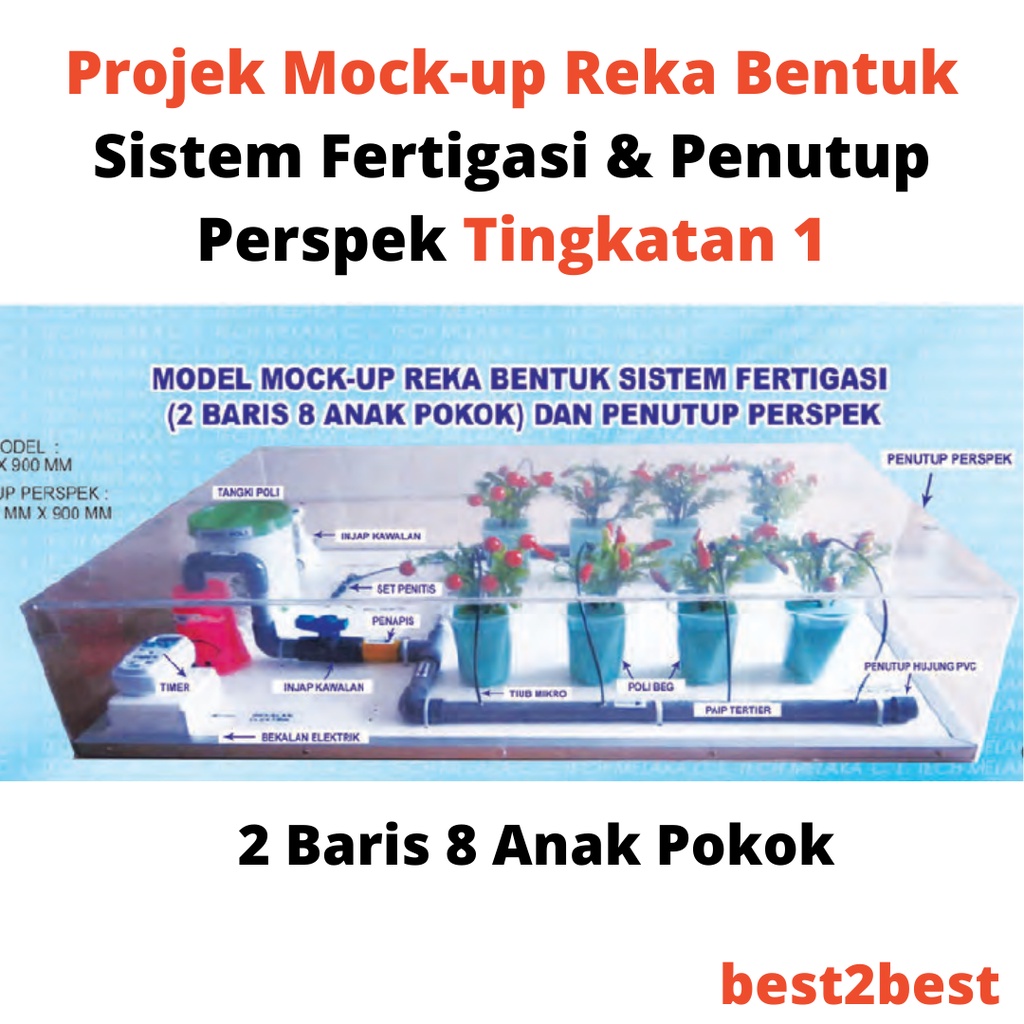 Lengkap Pasang Set Projek Mock-up Reka Bentuk Sistem Fertigasi dan ...
