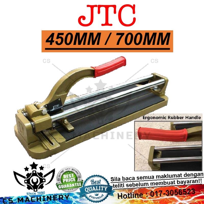 Original JTC Tile Cutting Machine Heavy Duty / Mozek Cutter / Pemotong Jubin Mosaic Cut 450mm ...