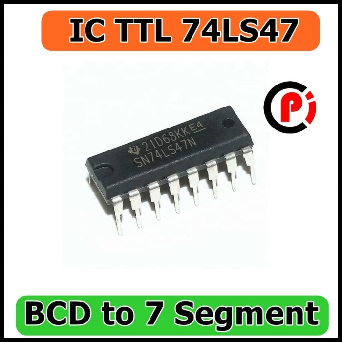 Ic DIP 7447 74LS47 BCD to 7 Segment TTL | Shopee Malaysia