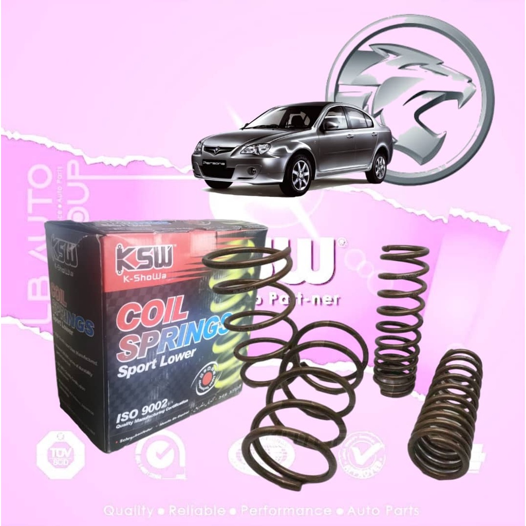 Proton Persona KSW Performax Gold Lowered Sport Coil Spring | Shopee ...