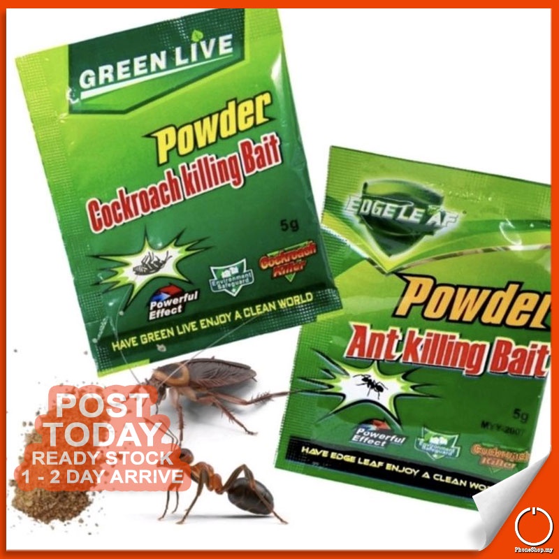 𝐋𝐎𝐍𝐆 𝐋𝐀𝐒𝐓𝐈𝐍𝐆 Effective Power Cockroach Ant Killing Bait Powder Pest ...