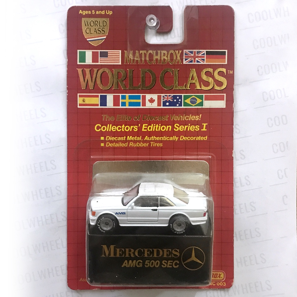 Matchbox 1989 World Class Mercedes AMG 500 SEC (See wheels condition ...