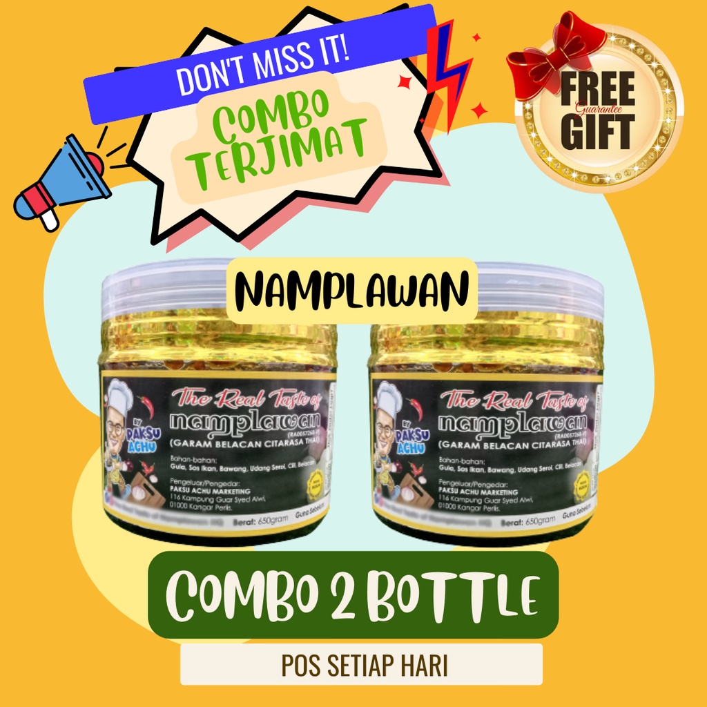 COMBO 2 BOTTLE / NAMPLAWAN BY PAKSU ACHU / COLEK BUAH THAI SIAM/ KUAH ...