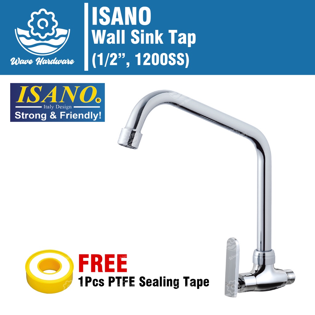 ISANO Wall Sink Tap (1/2 Inch, 1200SS) | Shopee Malaysia