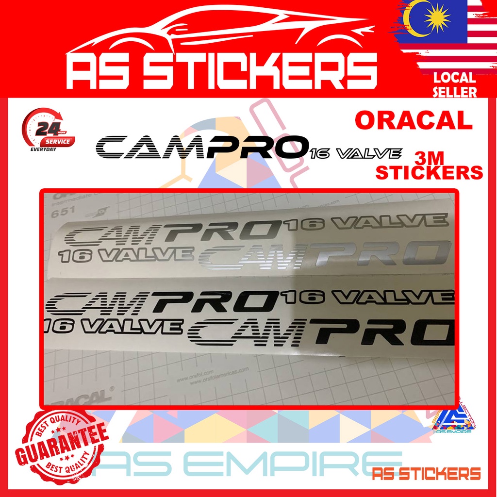 STICKER CAMPRO 16 VALVE SIDE DOOR (1PAIR) | Shopee Malaysia