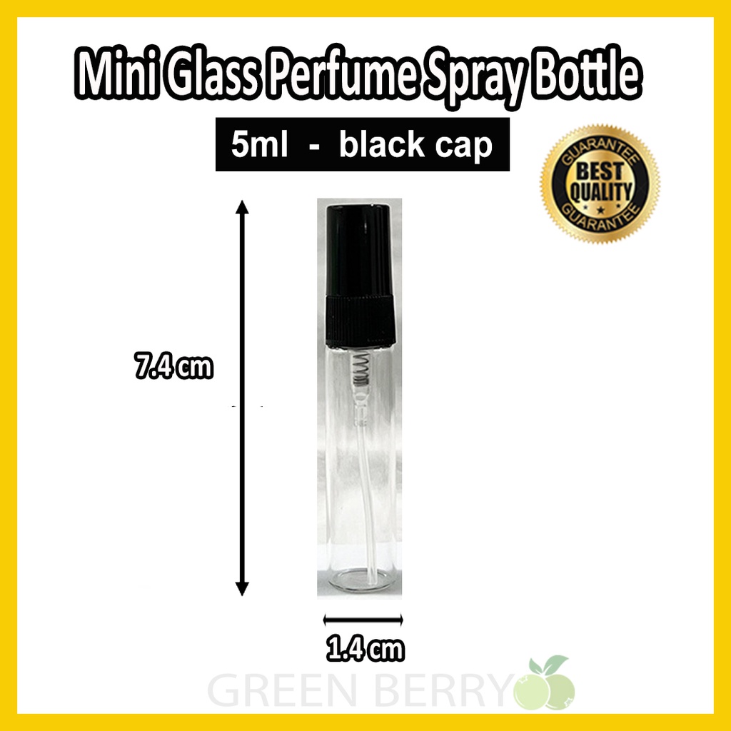 2ml 3ml 5ml 10ml Portable Mini Glass Perfume Spray Bottle | Botol kaca ...