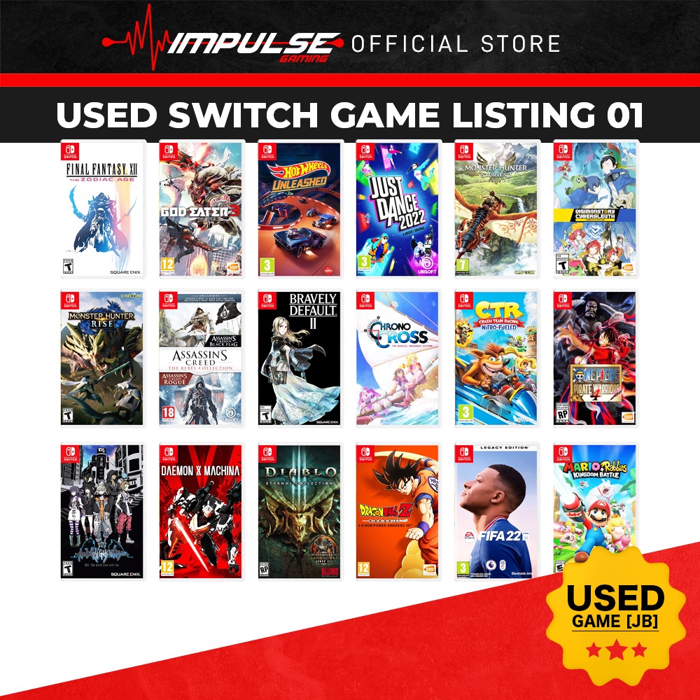 JB Branch Listing 1 - NSW Nintendo Switch Used Game Mario/Pokemon/Zelda ...