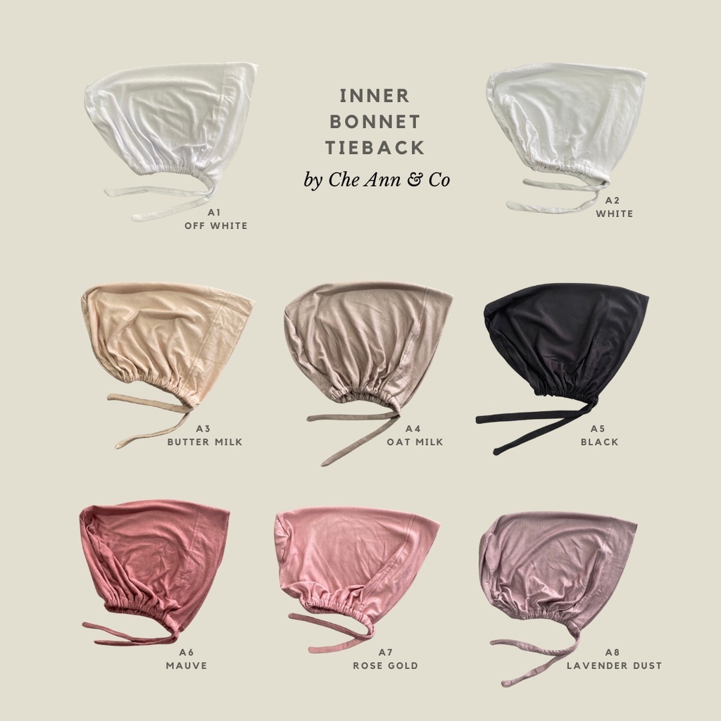 Inner Bonnet Tieback (Inner Warda Tali Bergetah) | Shopee Malaysia