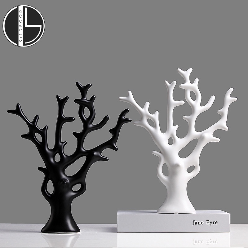 Pachira Fortune Tree - Ceramic coral tree for interior decoration ...