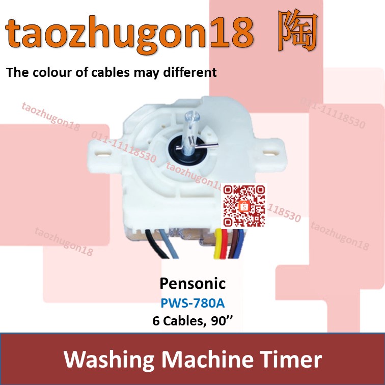 (6 Cables, 90'') Pensonic Semi Auto Washing Machine Mesin Basuh 6 Wire ...